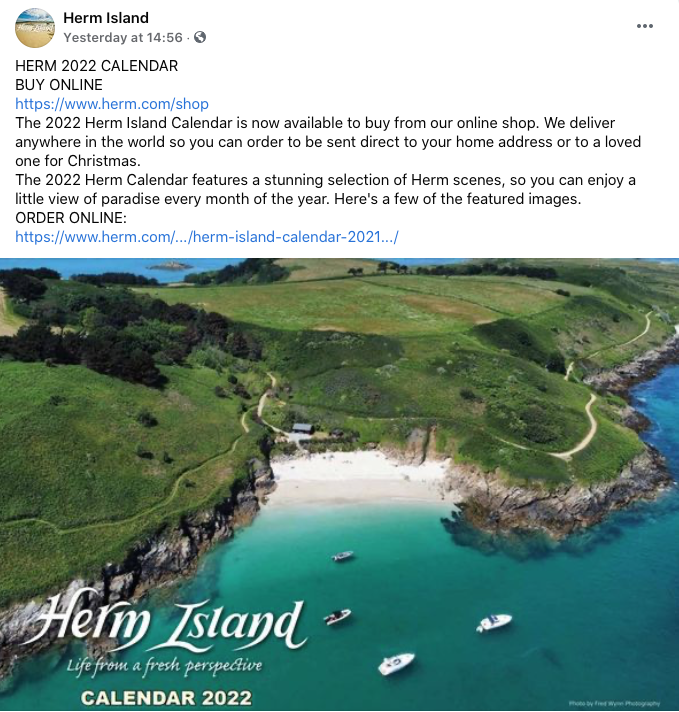 Herm Island Calendar 2022 | Fred Wynn Photography and Drone
